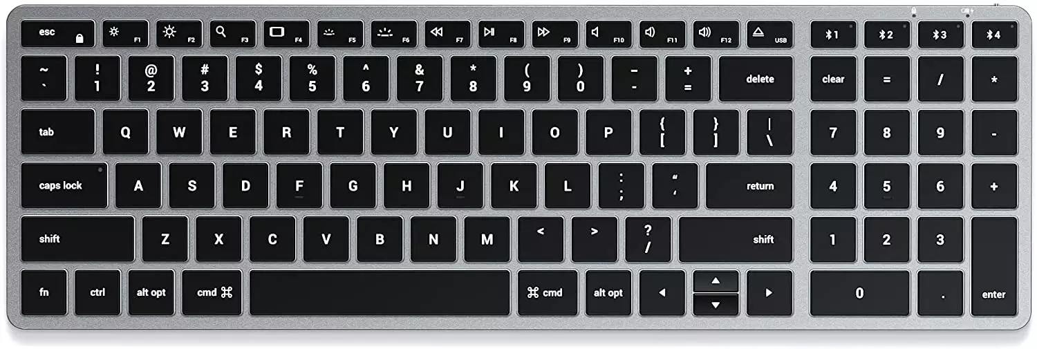 Satechi Slim X2 Bluetooth Backlit Keyboard b'Tastiera Numerika