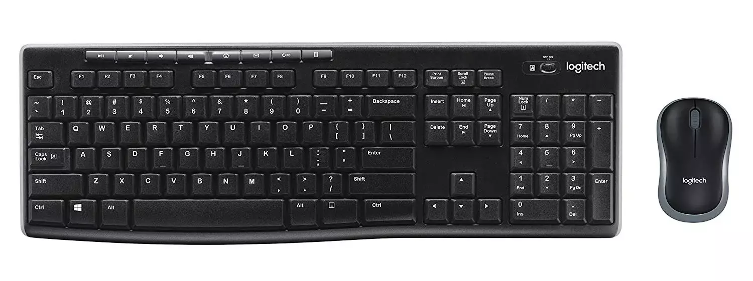 Logitech MK270 сымсыз пернетақта мен тінтуірдің комбинациясы