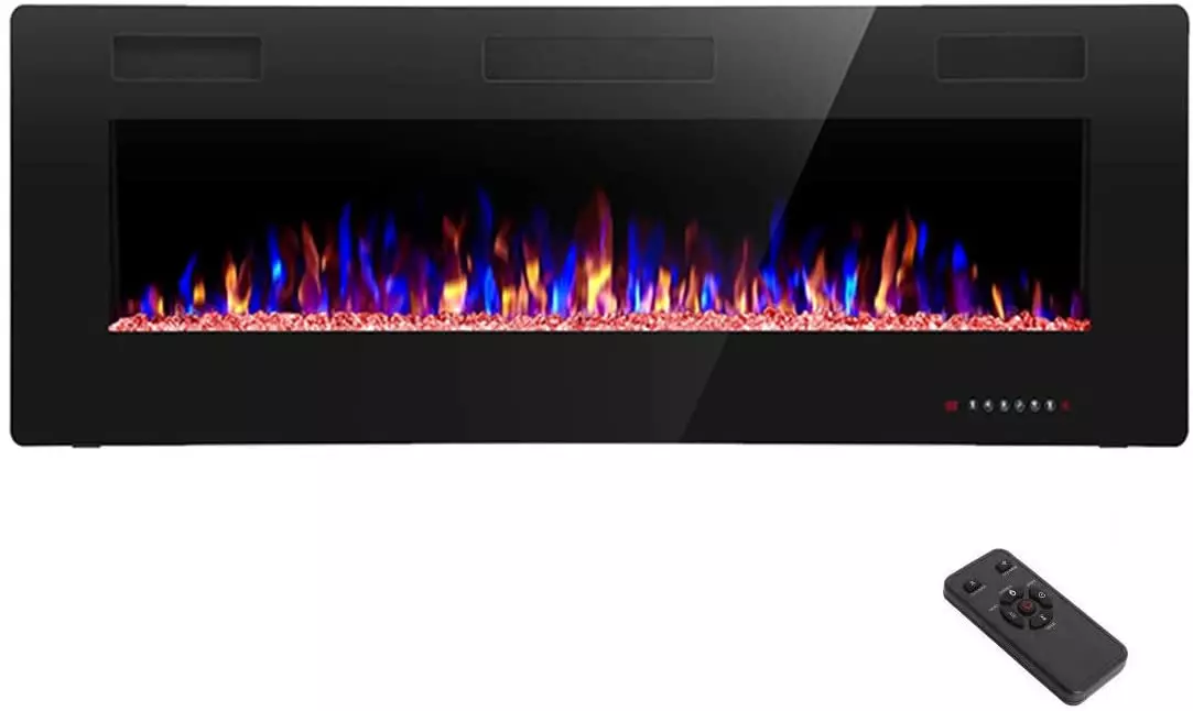 شومینه برقی - شومینه برقی دیواری 50 اینچی R.W Flame با ریموت