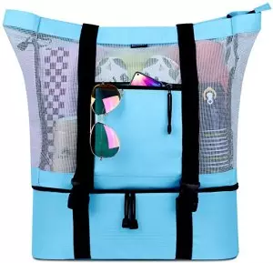 fitfort mesh beach tote bag