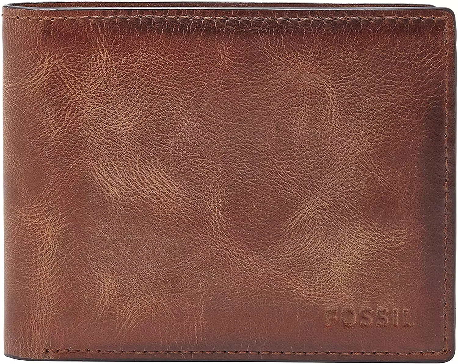 Carteira bifold de coiro Derrick Fossil para homes