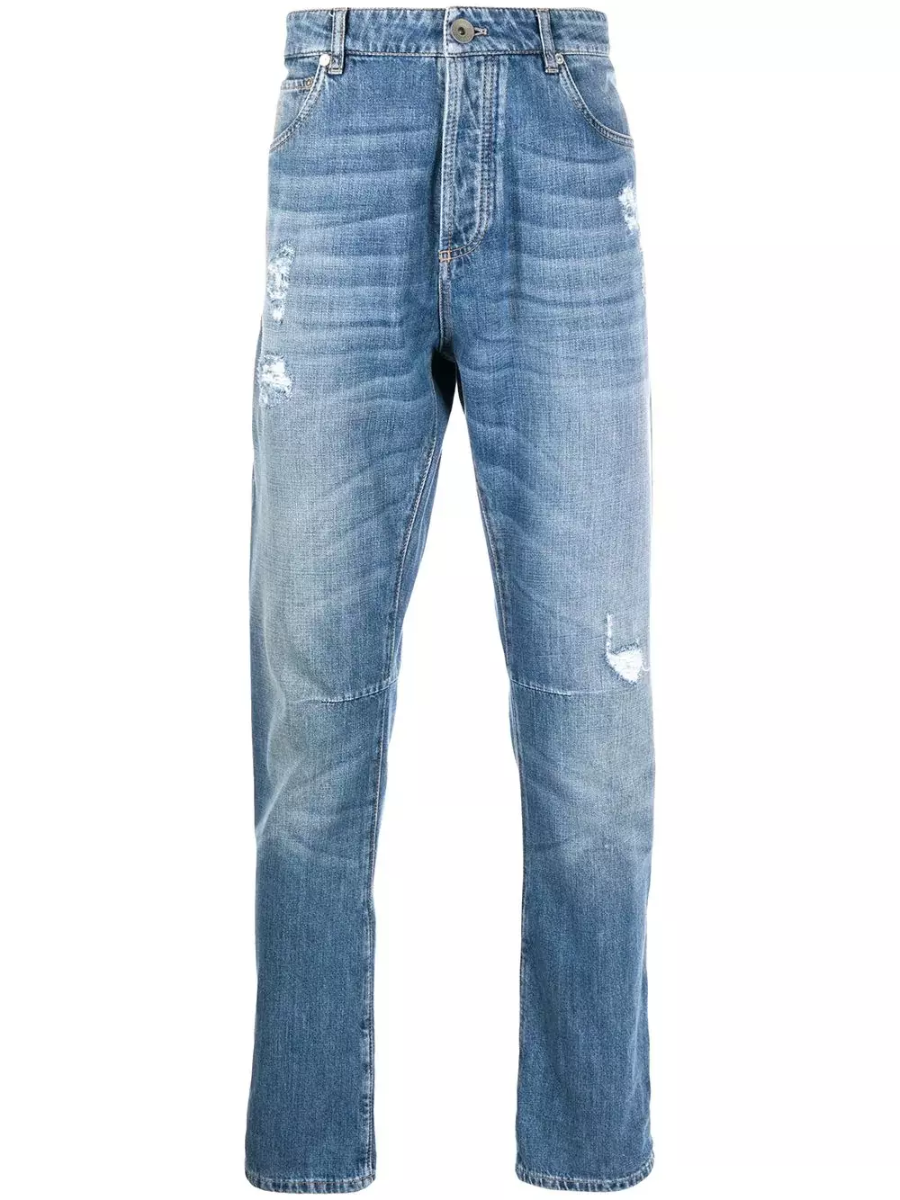 I-Brunello Cucinelli Straight-Leg Jeans, i-jeans yomklami ehamba phambili yamadoda