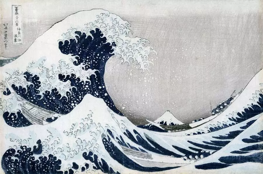 The Great Wave of Kanagawa Wall Mural by Limitless Walls