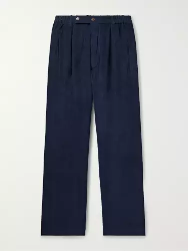 SMR Days Bondi plisované bavlněné manšestrové kalhoty