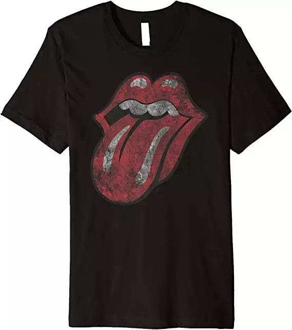 T-shirt Rolling Stones-Distressed-Tongue