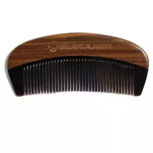 Beard Comb Horn Wood