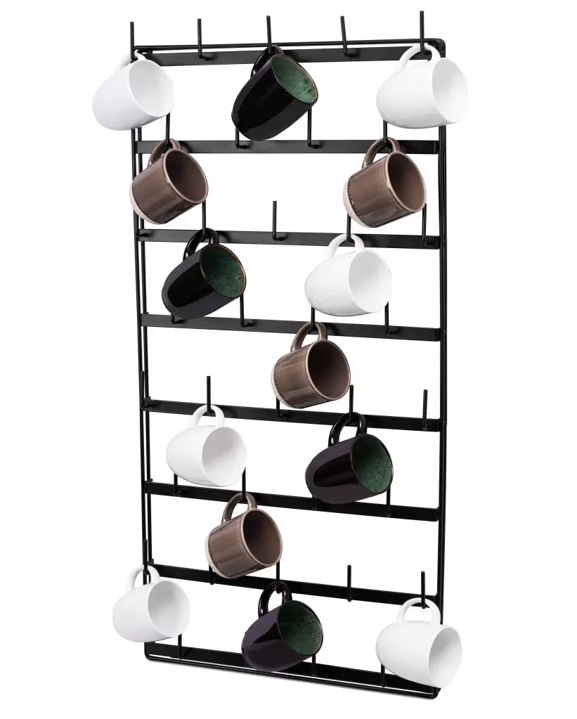 Rebrilliant 36 Peg Mug Rack