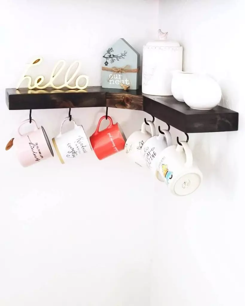 Corner Coffee Shelf