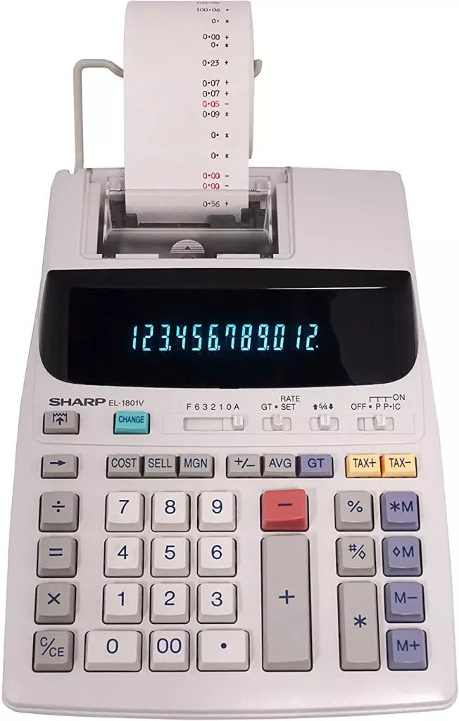 מחשבון הדפסה Sharp EL-1801V