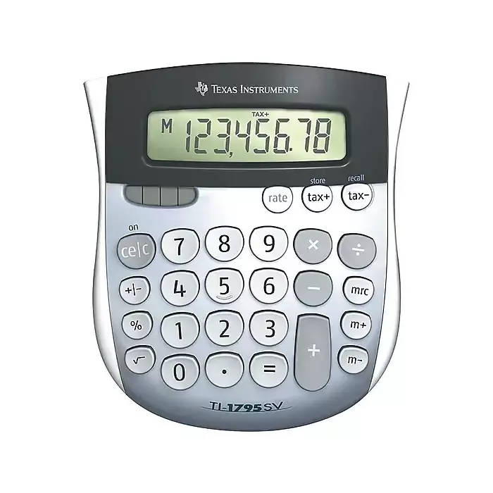 Texas Instruments TI-1795 SV 8-sifers buroblêd rekkenmasine