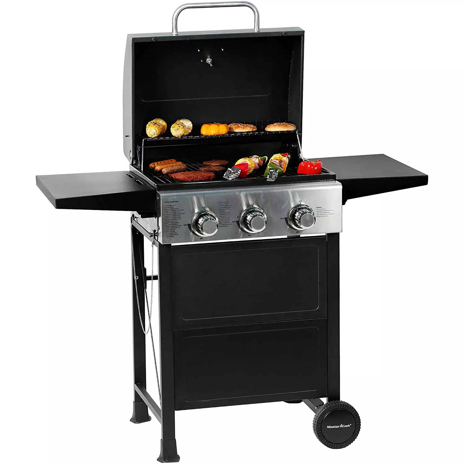 MASTER COOK 3 Burner BBQ Propane Gas Grill