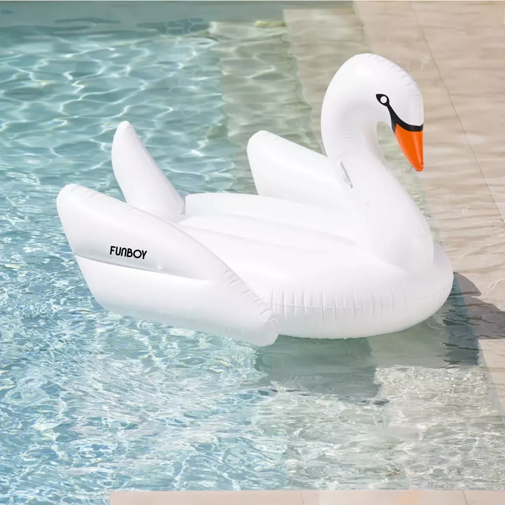 FUNBOY White Swan Pool Float
