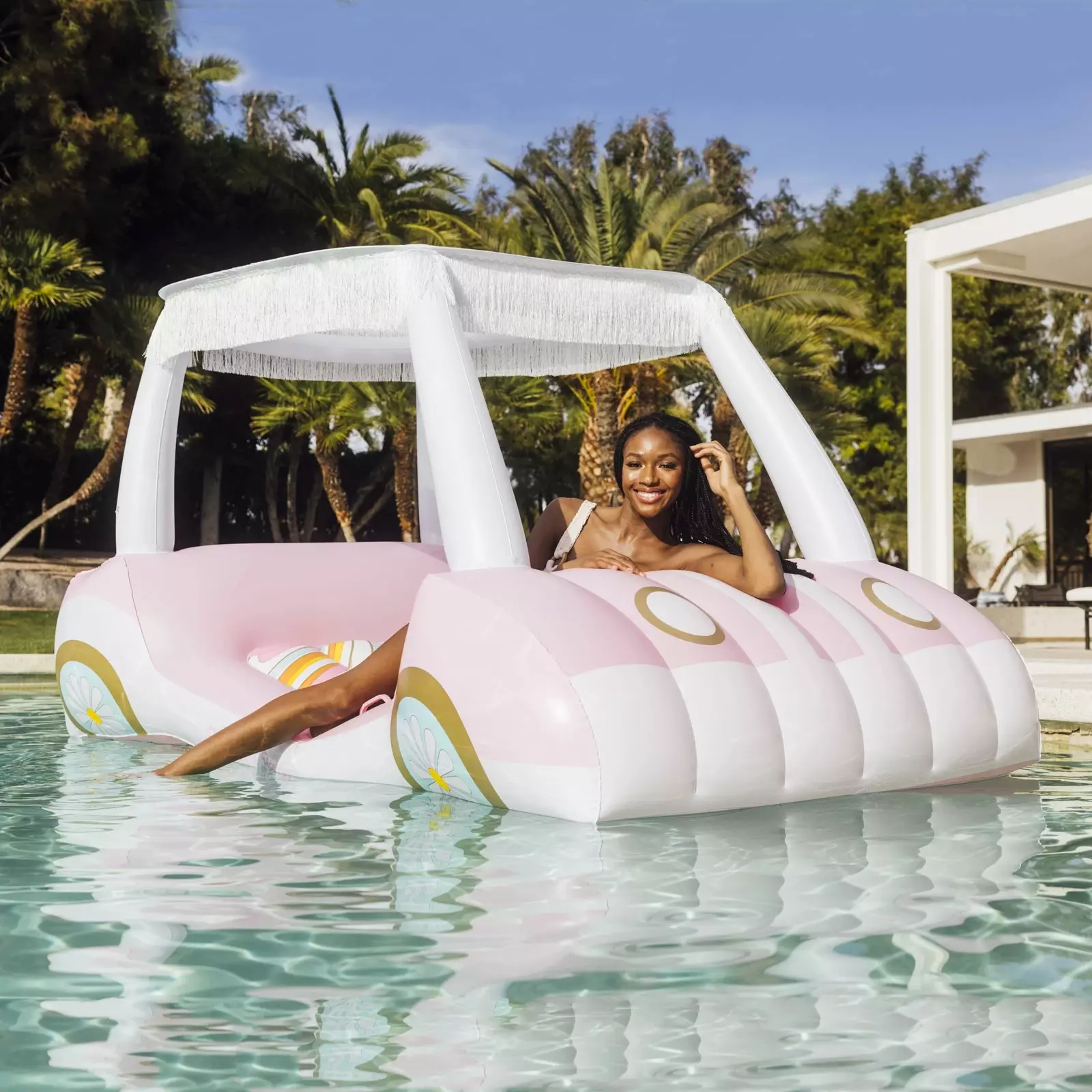 FUNBOY x Malibu Barbie carro de golf piscina flotador