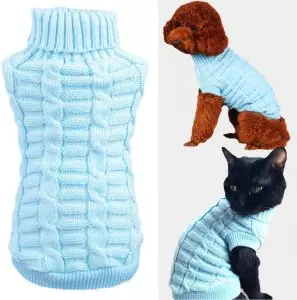 Wiz BBQT Knitted Braid Plait Turtleneck Sweater