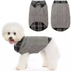 दृश्यमान कुत्रा स्वेटर