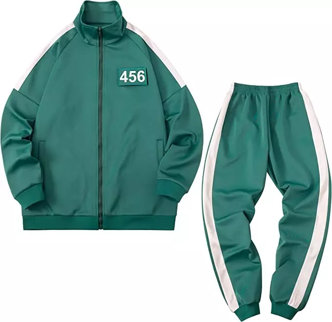 Squid Game Tracksuit, kostim jwèt kalma