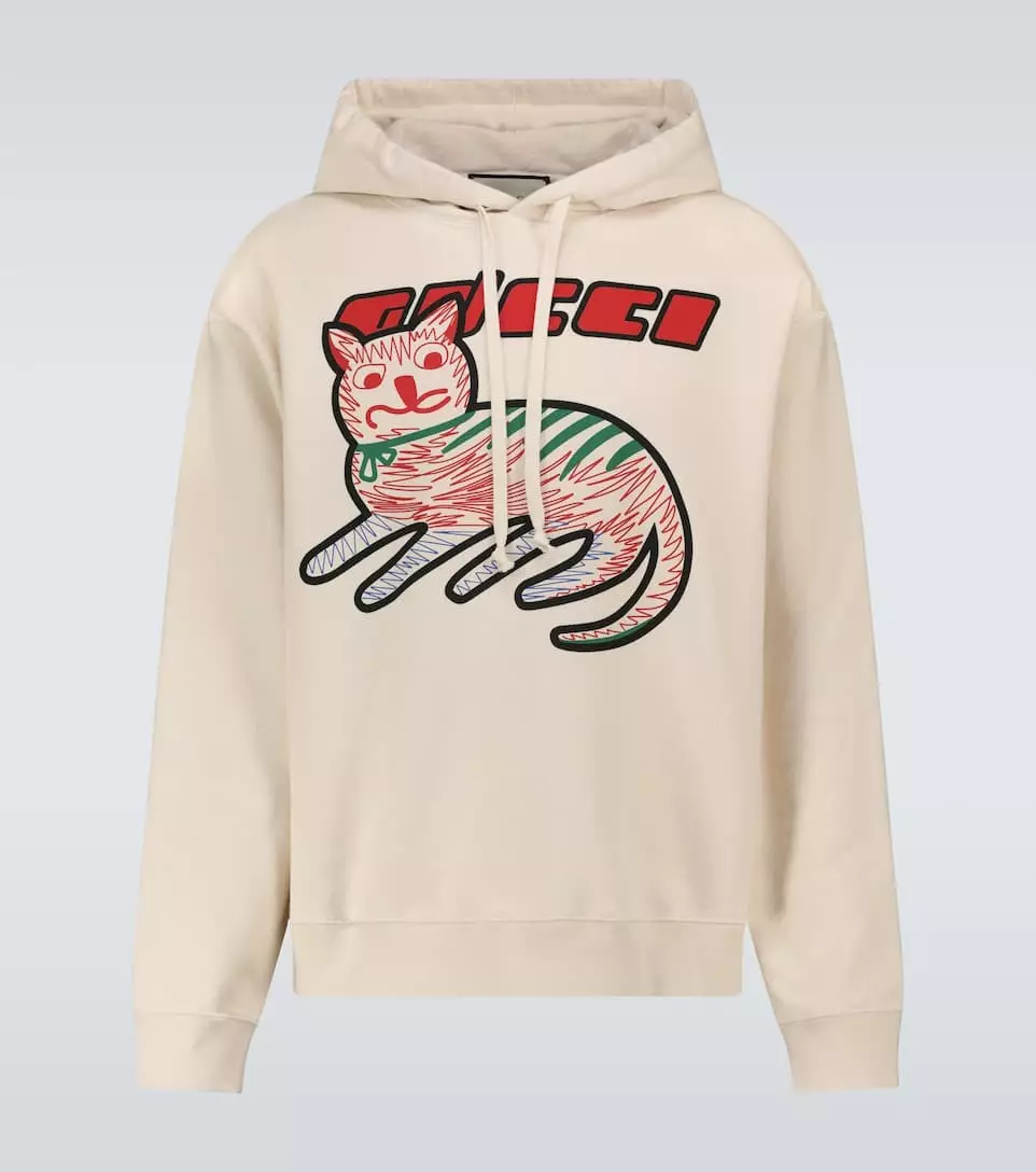 Gucci-logo-hoodie-met-kat