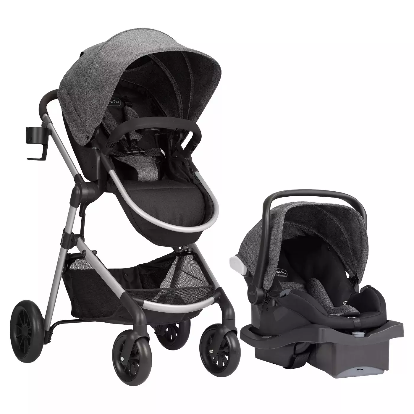 מערכת נסיעות מודולרית של Evenflo Pivot עם מושב בטיחות לתינוק ProSeries LiteMax