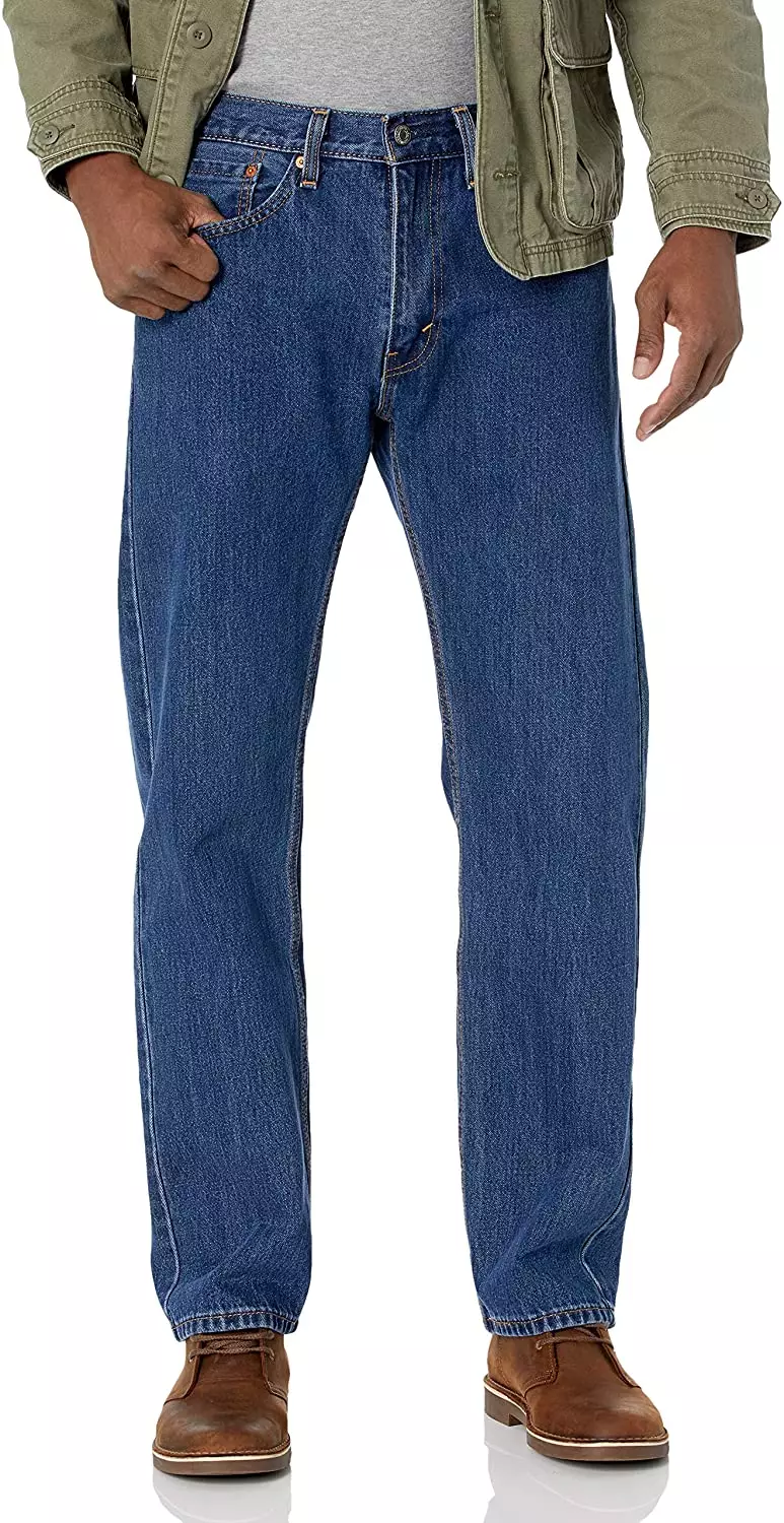 Lewiniň 505 yzygiderli fit jeans