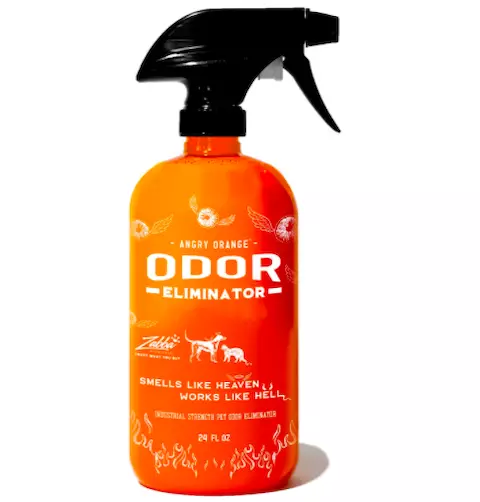 Mellores eliminadores de cheiros: Spray eliminador de olores de mascotas de cítricos de laranxa enfadada