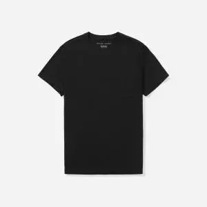 Everlane Crna džepna majica od organskog pamuka