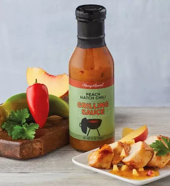 Harry & David's Peach Hatch Chili Grilling Sauce, bästa butiksköpta grillsåser