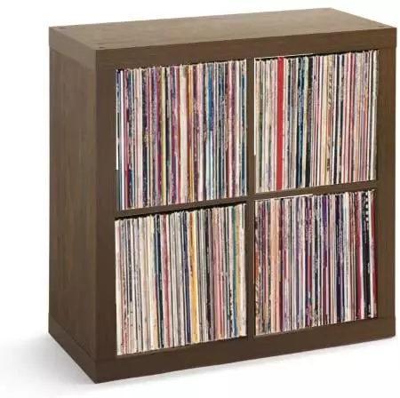 Vinyl Record Storage Solutions Vinyl Record Storage Rak, kubus organiseerder