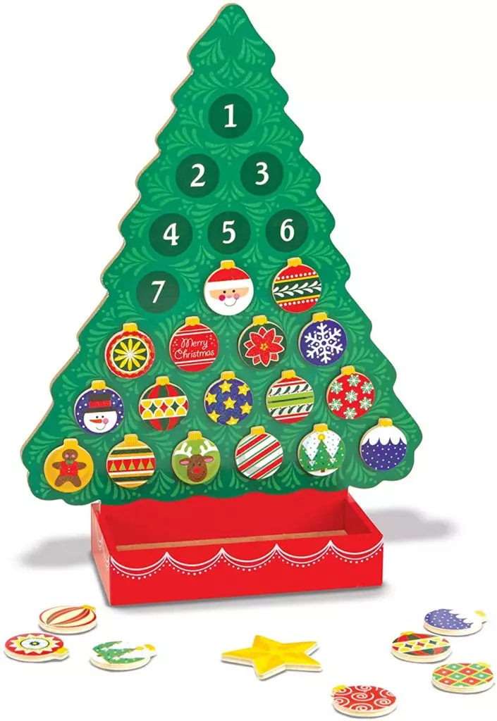 UMelissa & Doug Countdown ukuya Christmas Wooden Advent Calendar