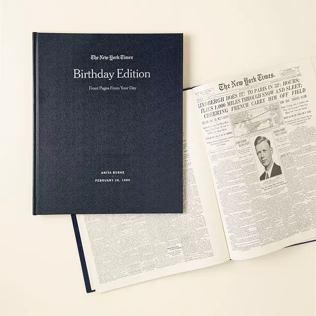 Niestandardowa książka urodzinowa New York Times