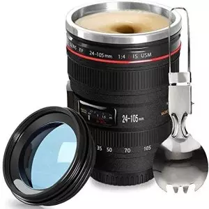Fanatek Camera Lens Coffee Mug ของขวัญที่ดีที่สุดสำหรับผู้ชายที่เป็นไปไม่ได้