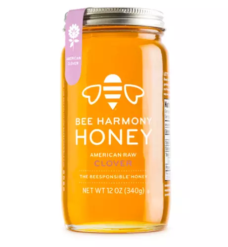 Bee Harmony Amerikos žaliavinis dobilų medus