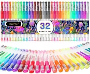 taotree store bolígrafos de xel con purpurina