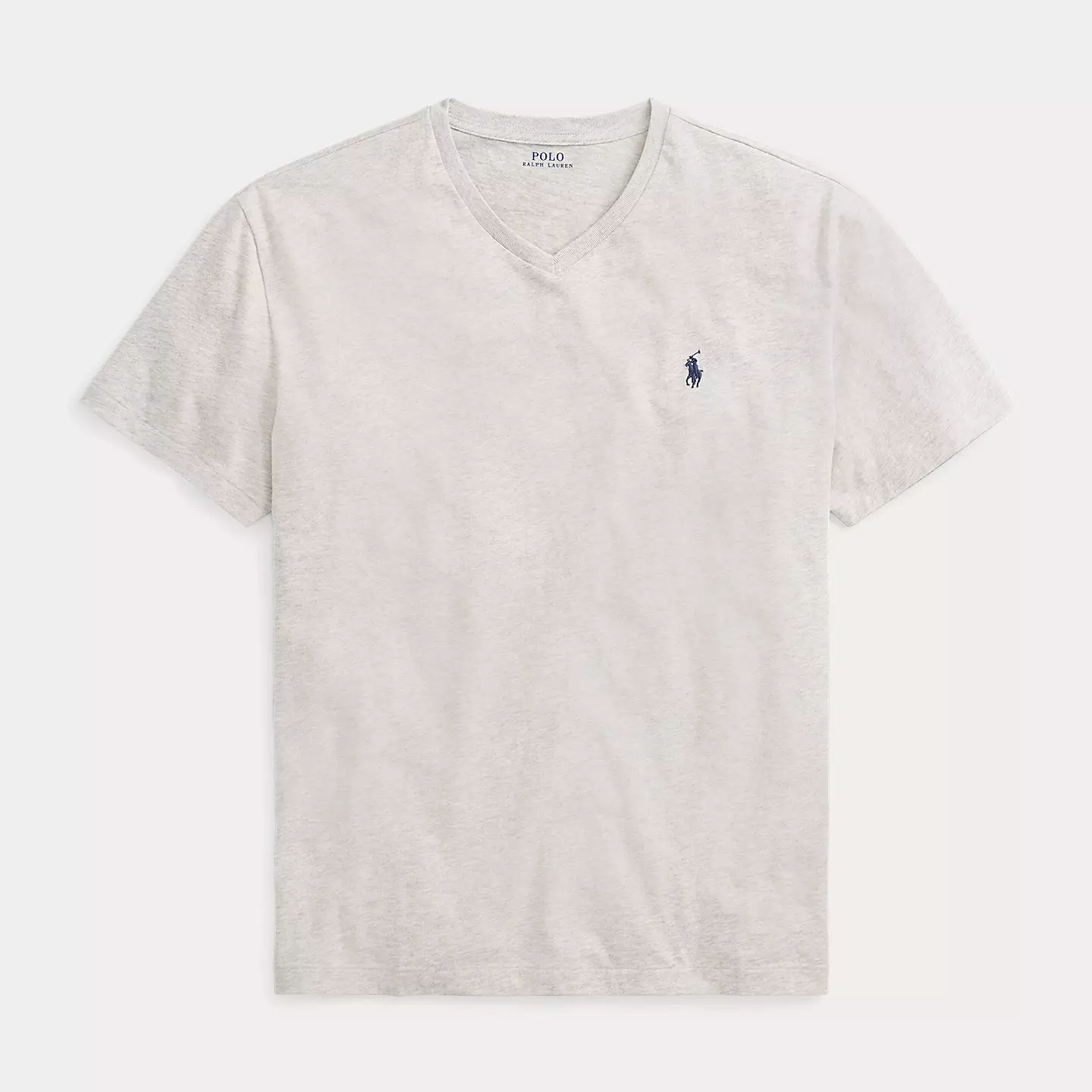 T-shirt con scollo a V in jersey dal taglio classico di Ralph Lauren