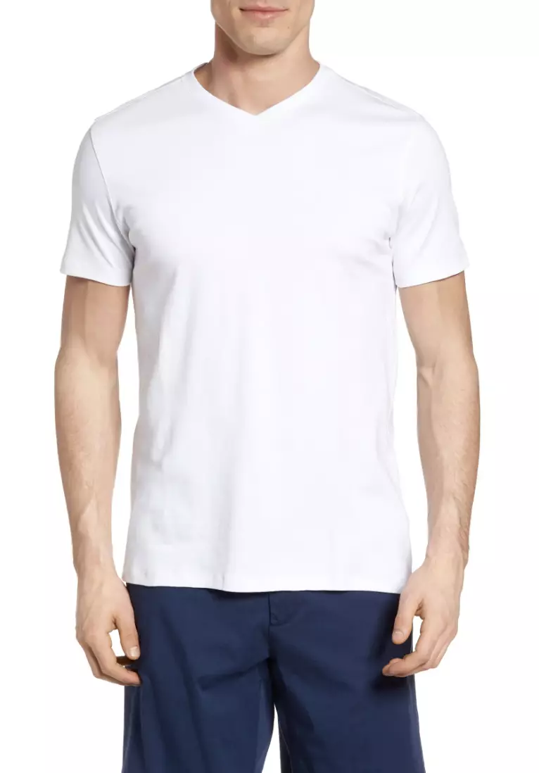 Μπλουζάκι με λαιμόκοψη σε κανονική εφαρμογή Robert Barakett Georgia