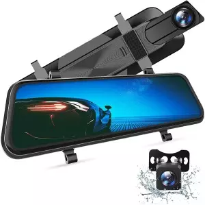 „VanTop H610 Mirror Dash Cam“, skirta automobiliams, geriausi įtaisai automobiliams