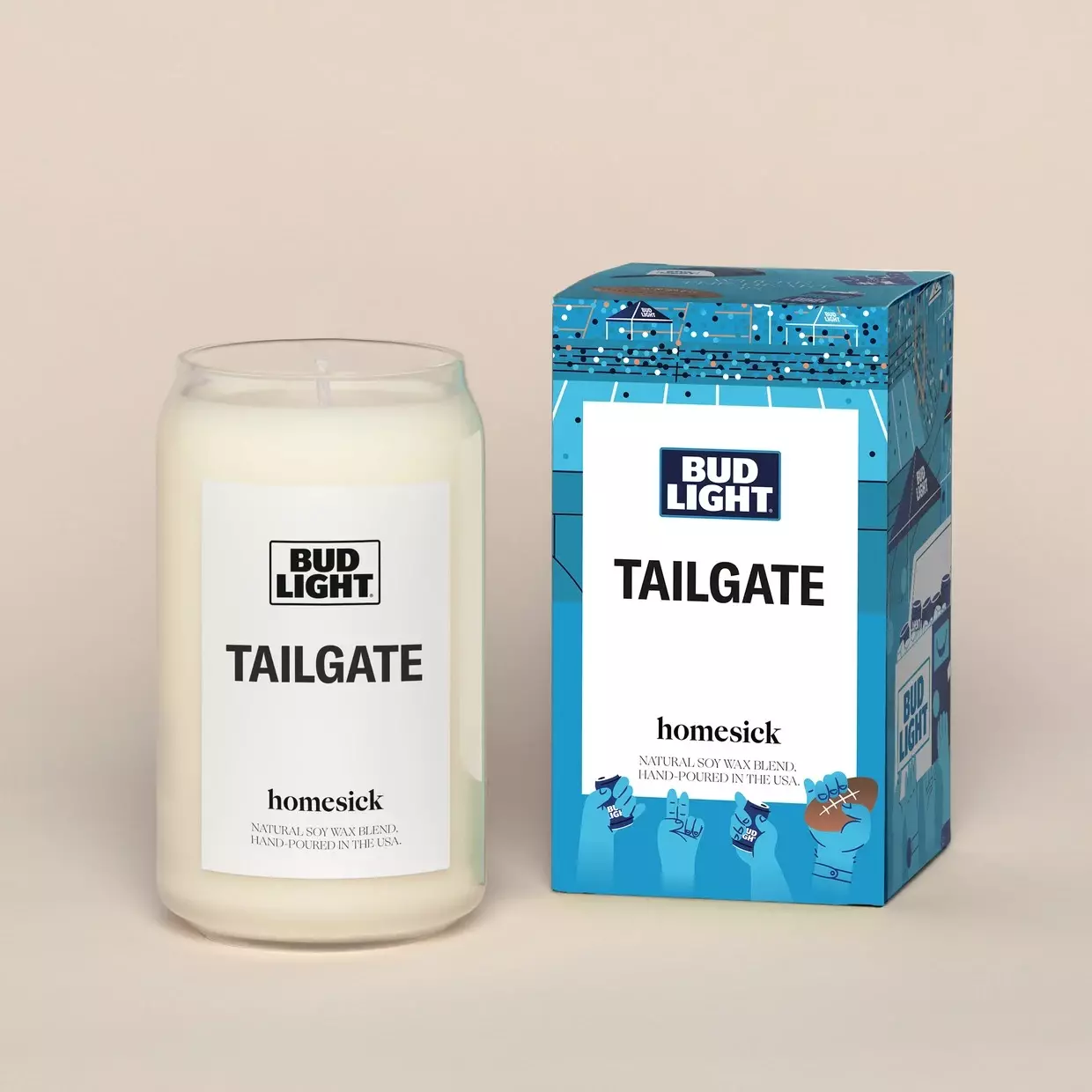 Homesick Candles Bud Light Tailgate Candle