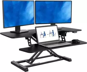 Flexispot Standing Desk Converter, litafole tse ntle ka ho fetisisa tsa ofisi ea lapeng
