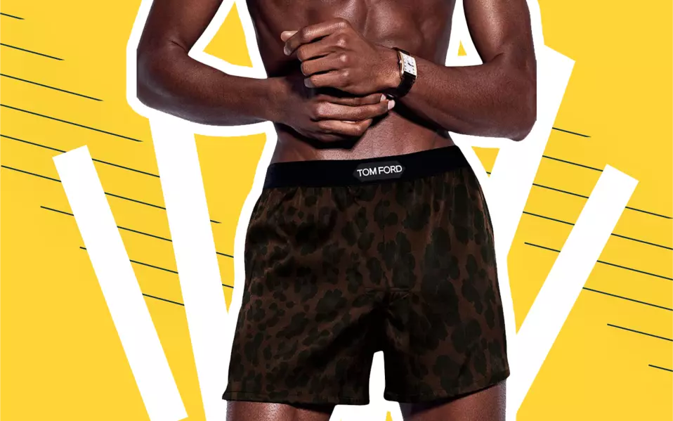 Männer Logo-Band Leopard Seid Boxer