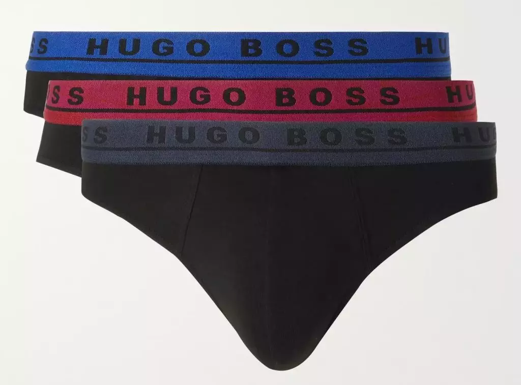 Hugo-Boss-Üçlü Paket-Streç-Pamuk-Külot