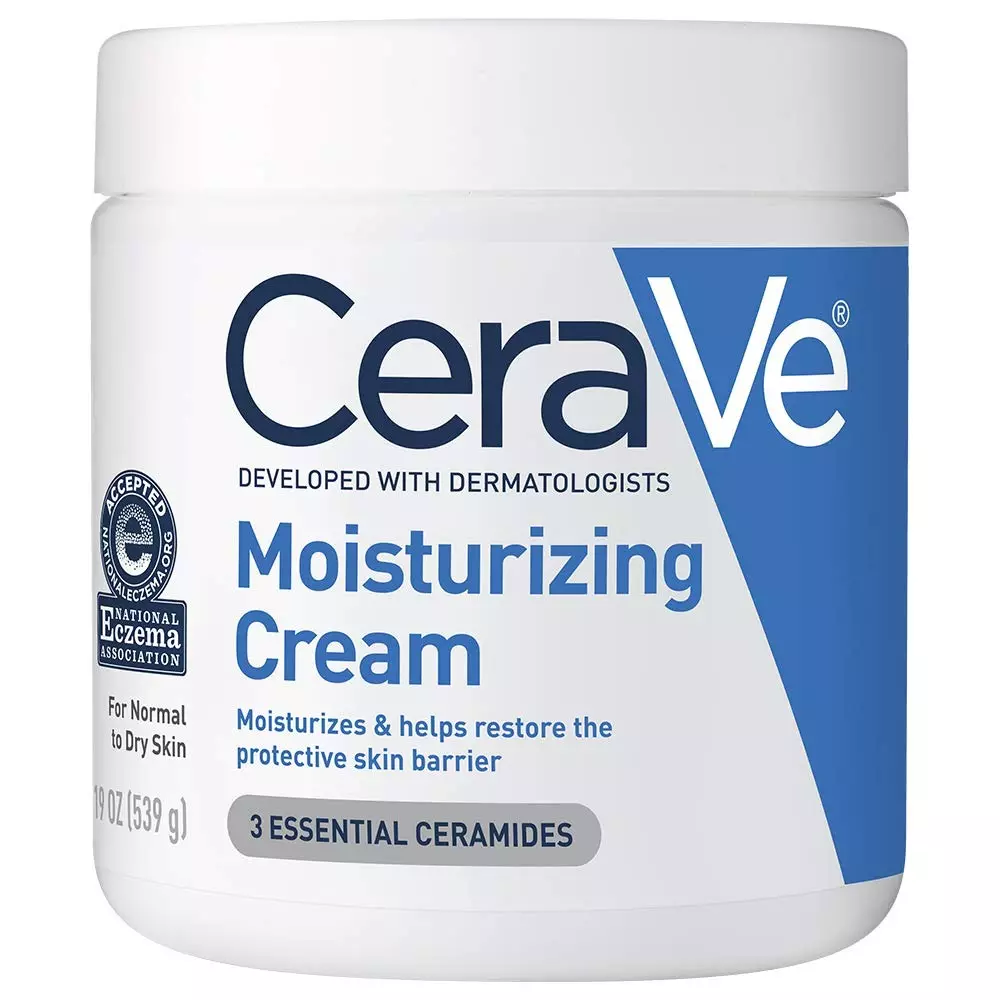 I-CeraVe Moisturizing Cream, i-lotion engcono kakhulu yesikhumba esomile