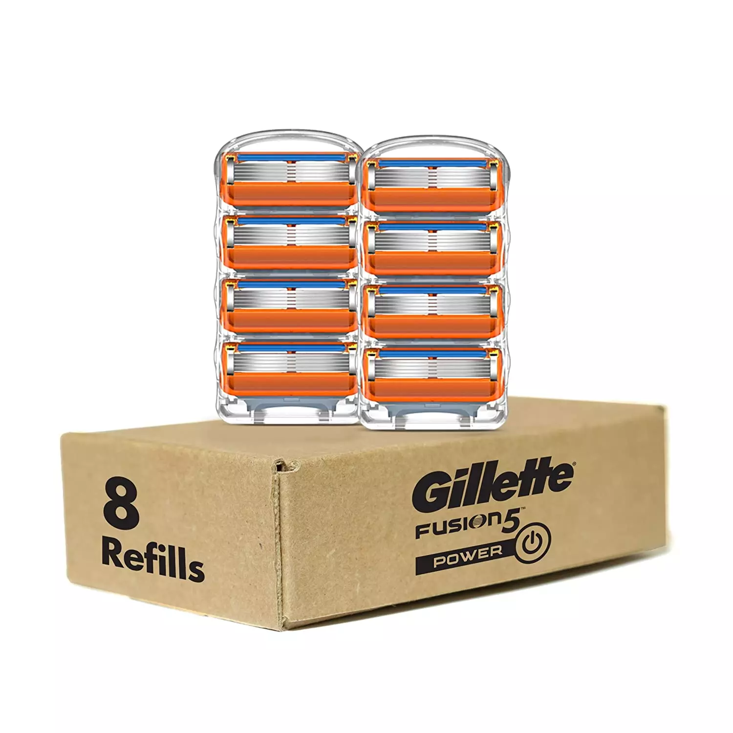 Gillette Fusion Power Razor Cartridge Сменные кассеты с пятью лезвиями