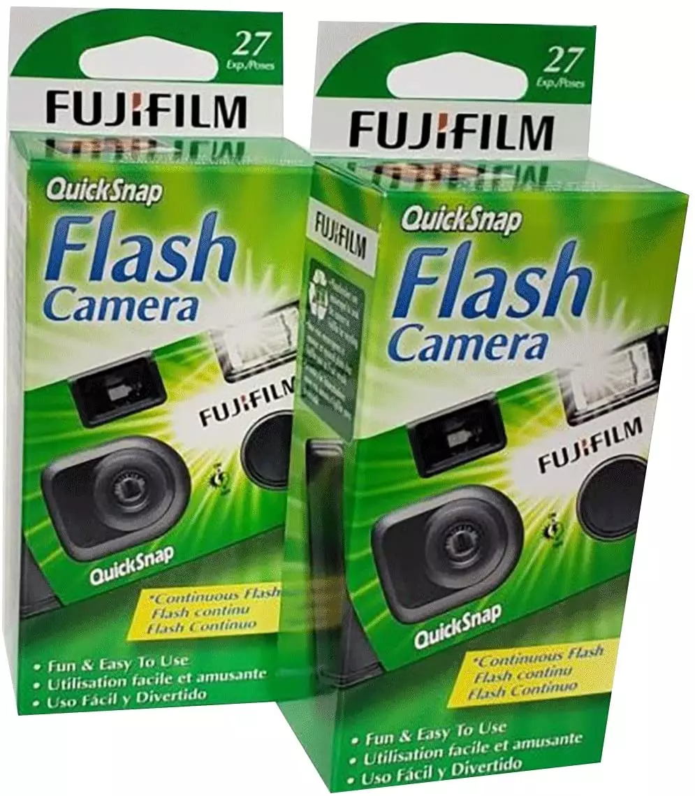 Fujifilm QuickSnap Flash 400 e Lahloang 35mm Khamera
