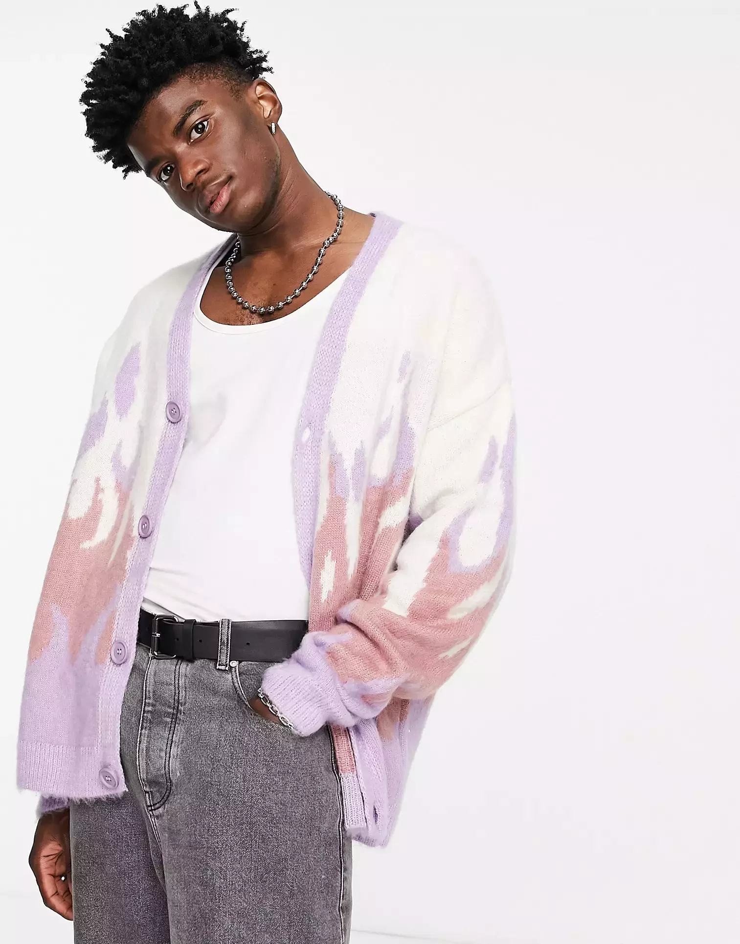 ASOS DESIGN Kuunganishwa Moto Cardigan