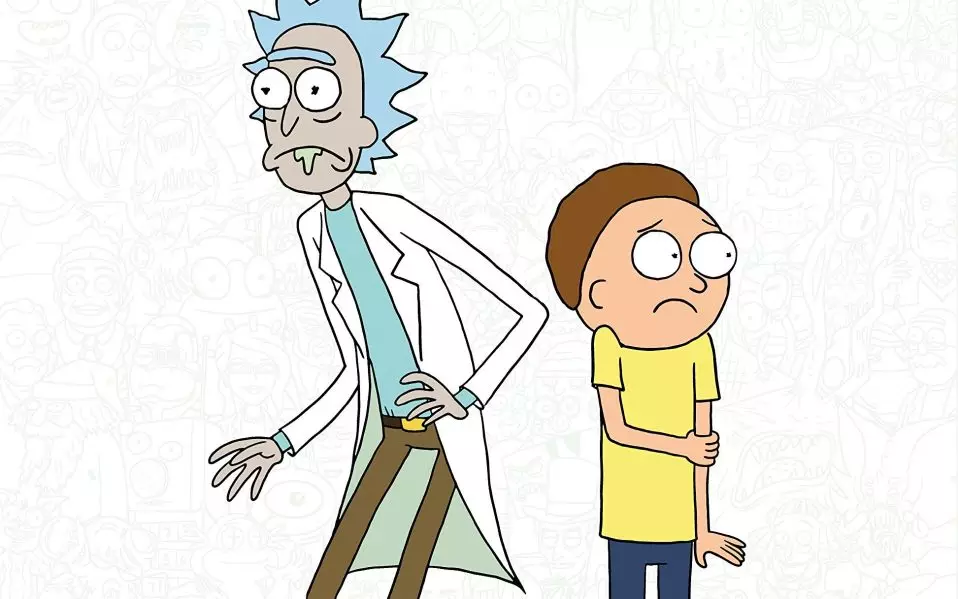 die Kunst von Rick und Morty