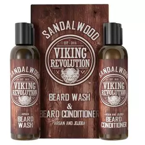 Viking Revolutions Beard Wash & Beard Conditioner Set w/Argan & Jojoba Oils