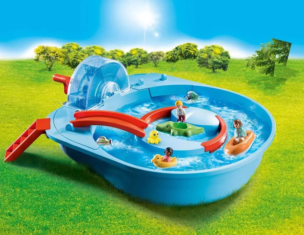 Playmobil 1.2.3 Aqua Splish Splash Water Park, лучшие новые игрушки для детей 2021 года