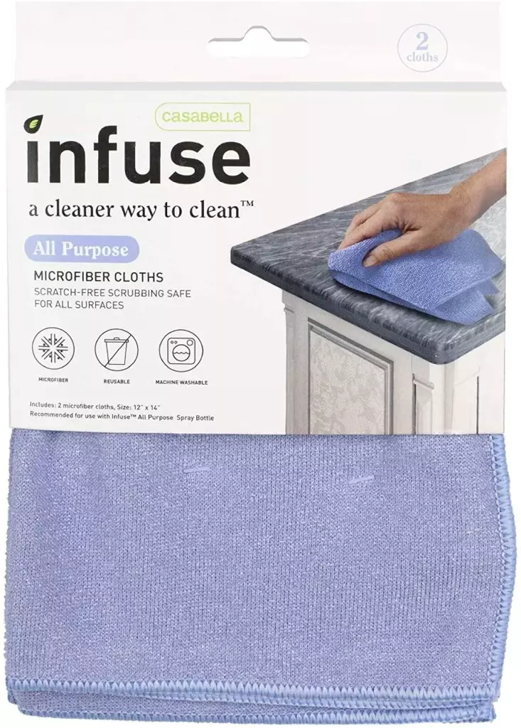 Casabella Infuse All Purpose Microfiber Cloths