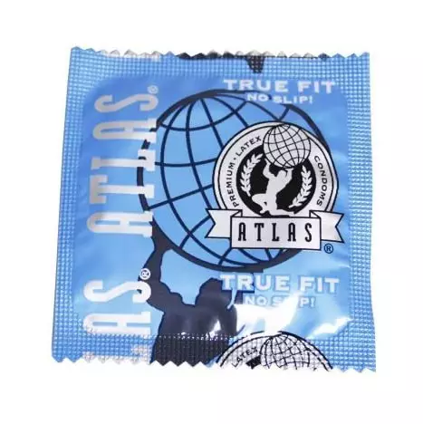 Atlas Condomau Gwir Ffit