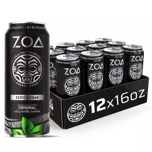 zoa zero sugar energy drink the rock