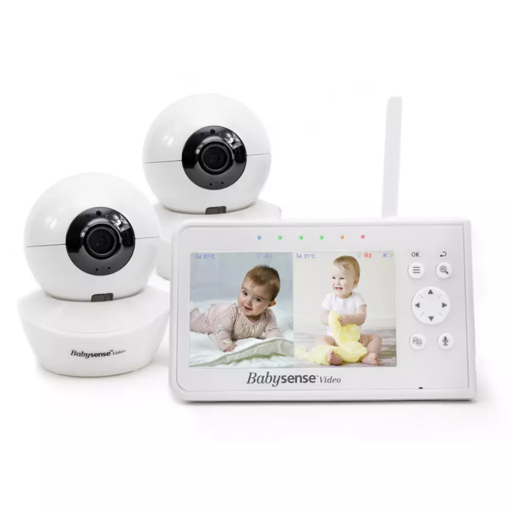 Monitor de vídeo básico para bebés para gemelos